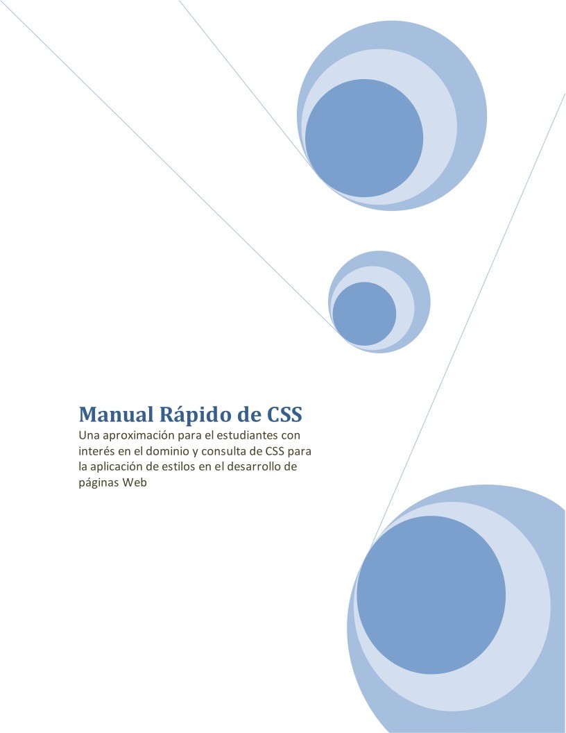 PDF de programación - Manual Rápido de CSS